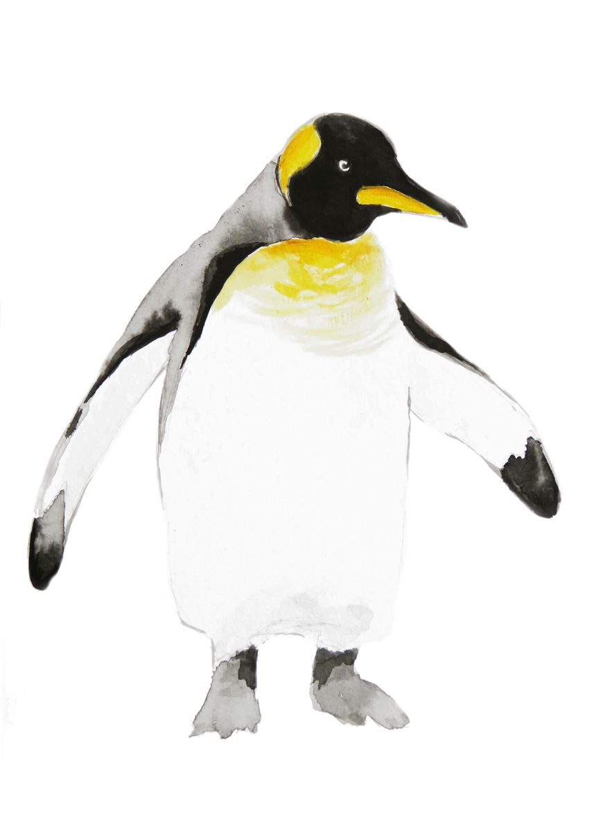 'Ink Penguin' Poster by Glyphe | Displate