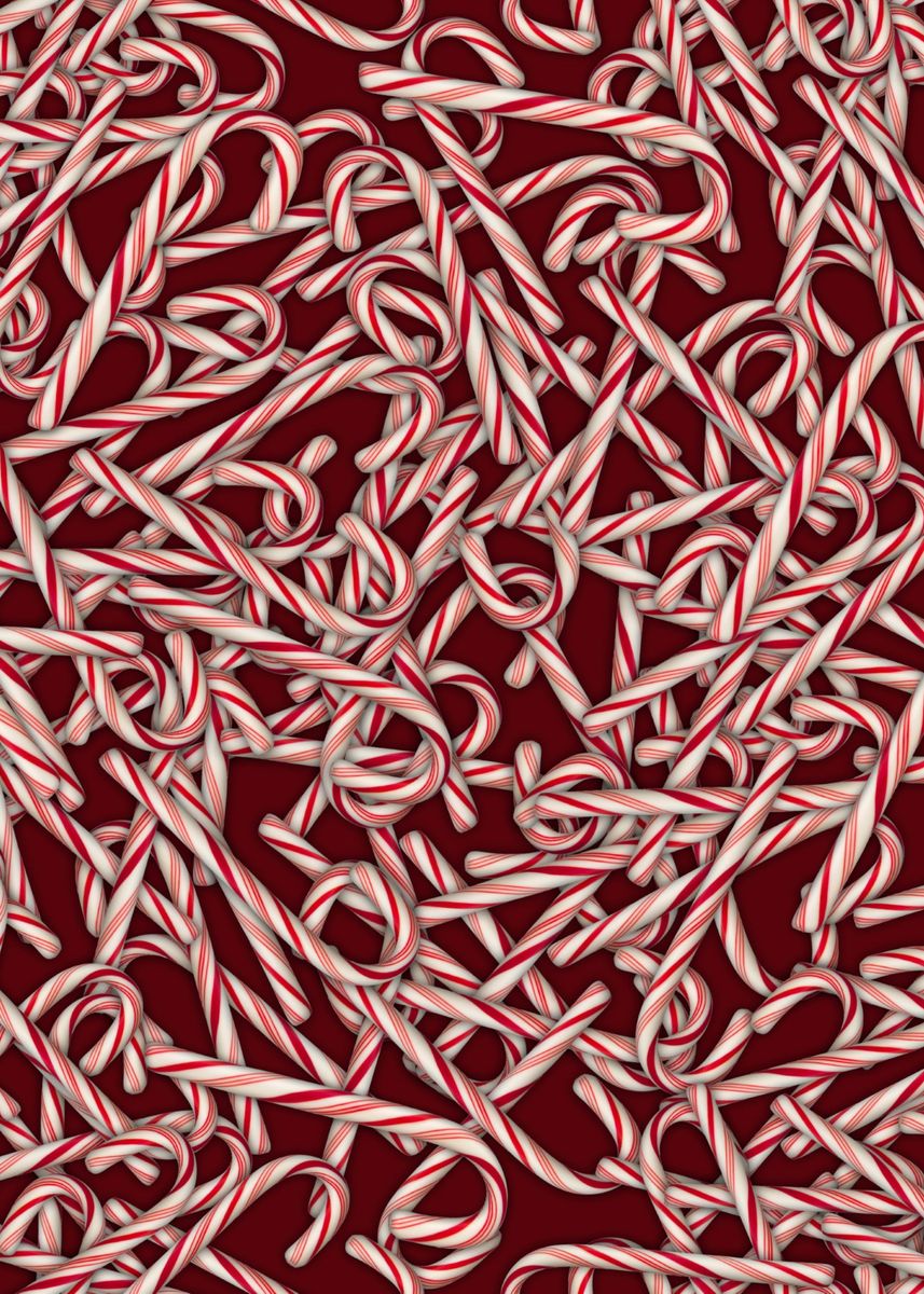 'Candy Canes' Poster by Cindy Boyd | Displate