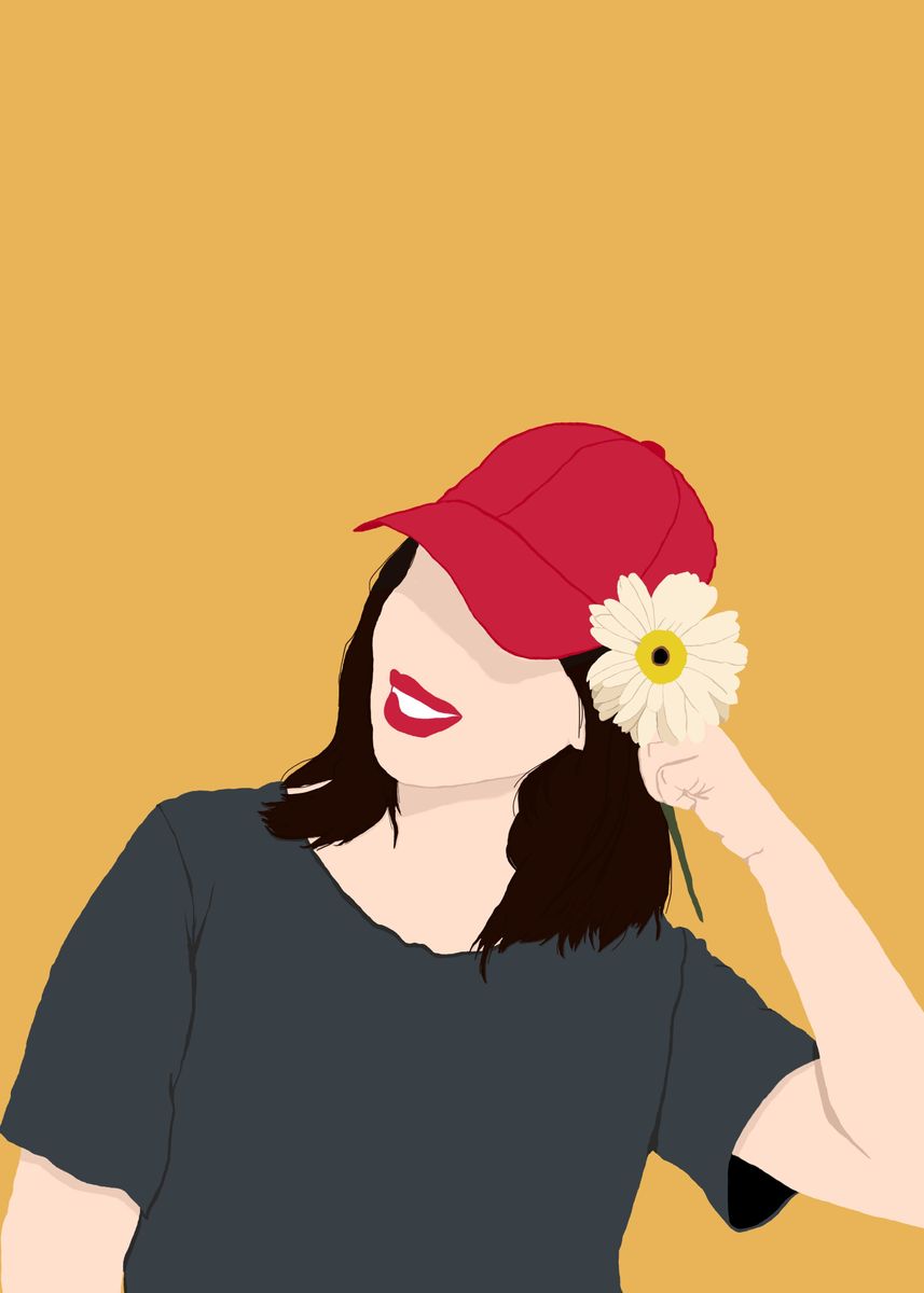 'Darla' Poster, picture, metal print, paint by Kizza Baniago | Displate