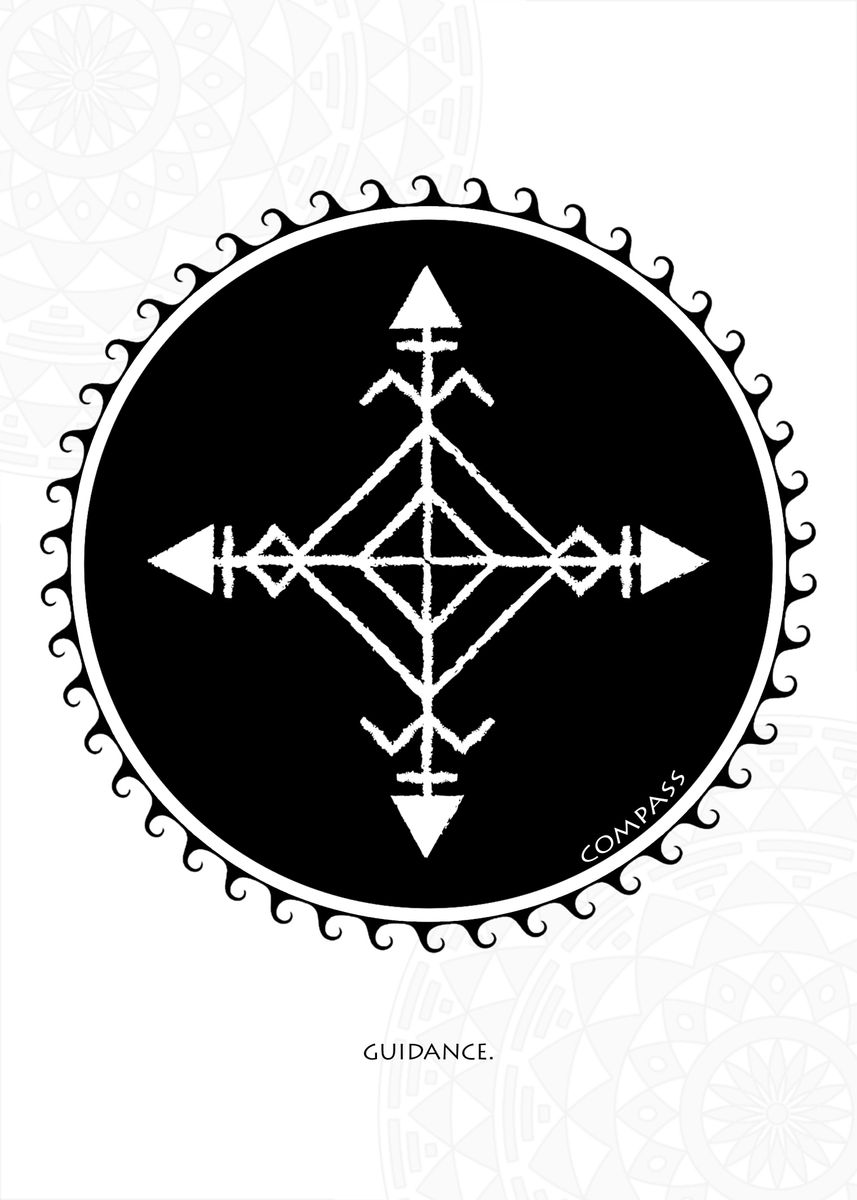 'Compass' Poster, picture, metal print, paint by Gab Fernando | Displate