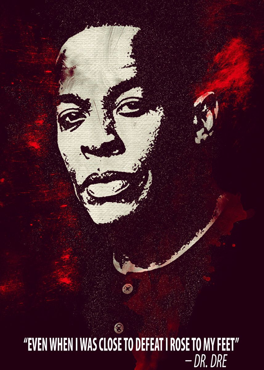 'Dr Dre' Poster, picture, metal print, paint by ru ke | Displate