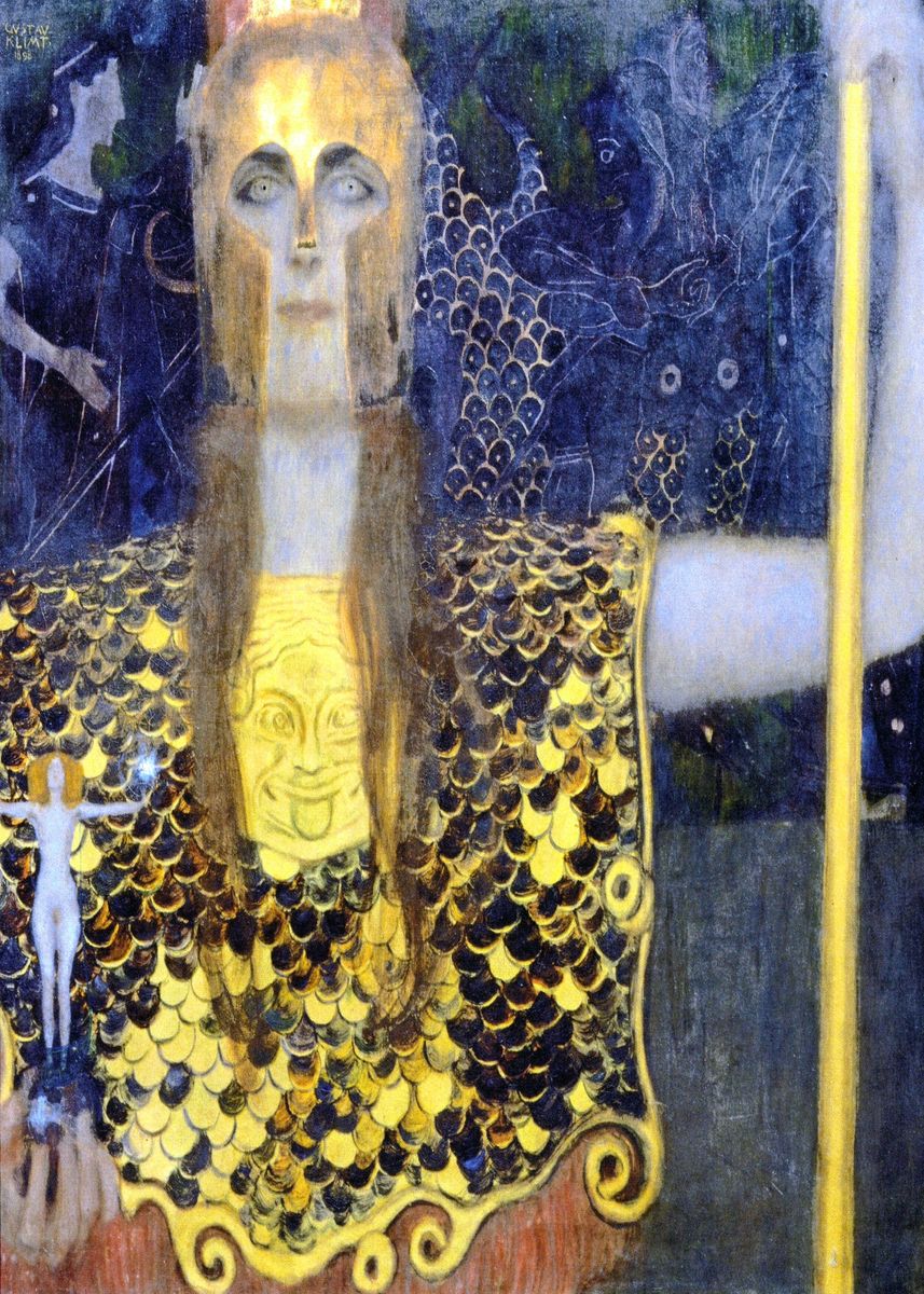 'Gustav Klimt Pallas Athene' Poster, picture, metal print, paint by Jon ...
