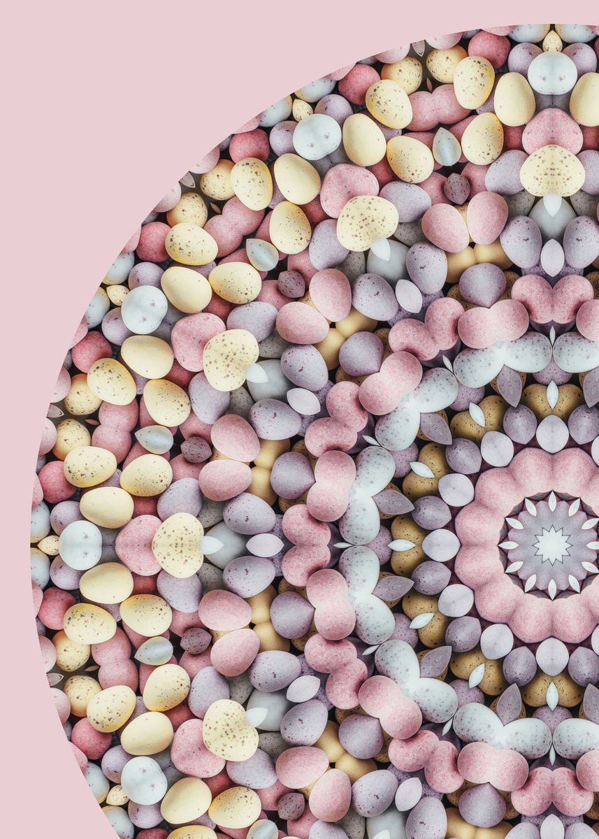 'Candy Mandala IV' Poster by Teresita Gonzalez-Crespo | Displate