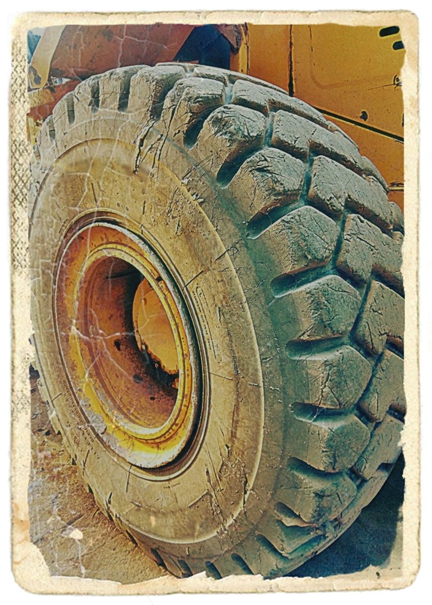 'Huge Tyre' Poster by Andrew | Displate