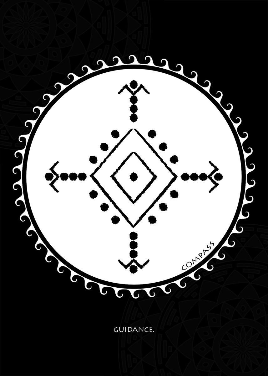 'Compass' Poster, picture, metal print, paint by Gab Fernando | Displate