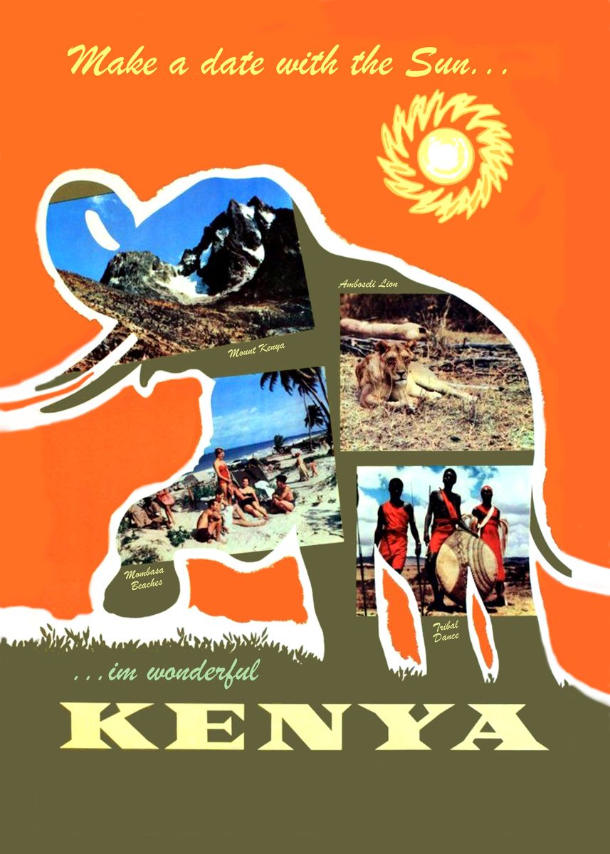 'Kenya' Poster, picture, metal print, paint by Long Shot | Displate