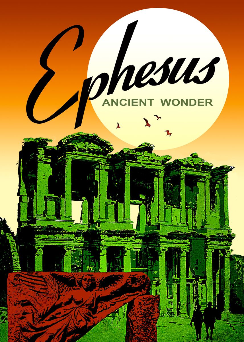 'Ephesus' Poster, picture, metal print, paint by Long Shot | Displate