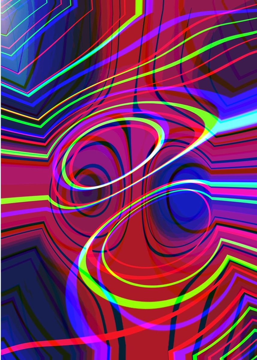 'Vortex' Poster, picture, metal print, paint by Blair Maule | Displate