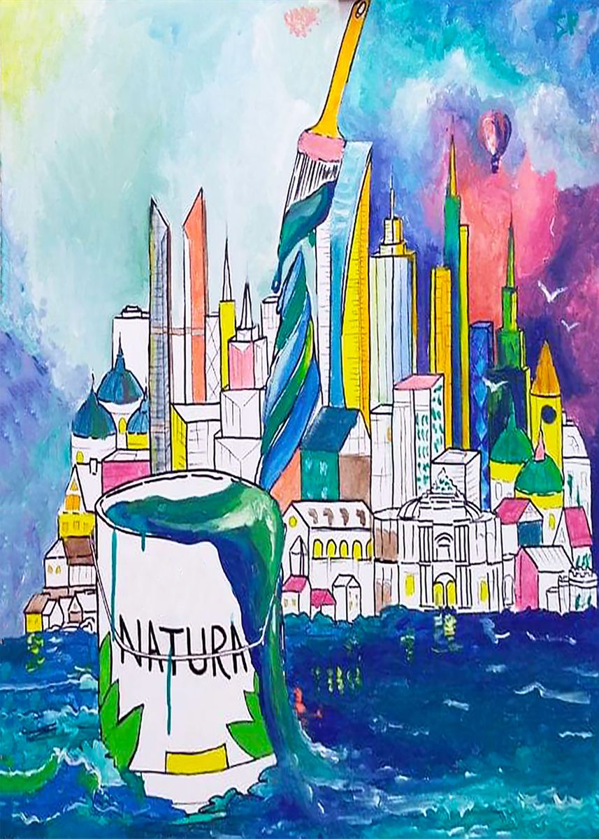 'Color Urbanization' Poster, picture, metal print, paint by Anna ...