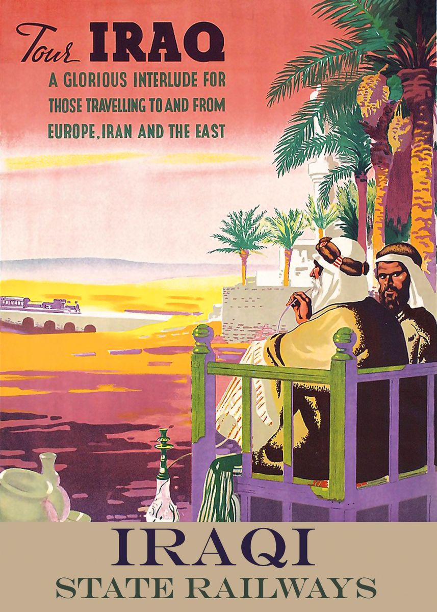 'Iraq' Poster, picture, metal print, paint by Long Shot | Displate