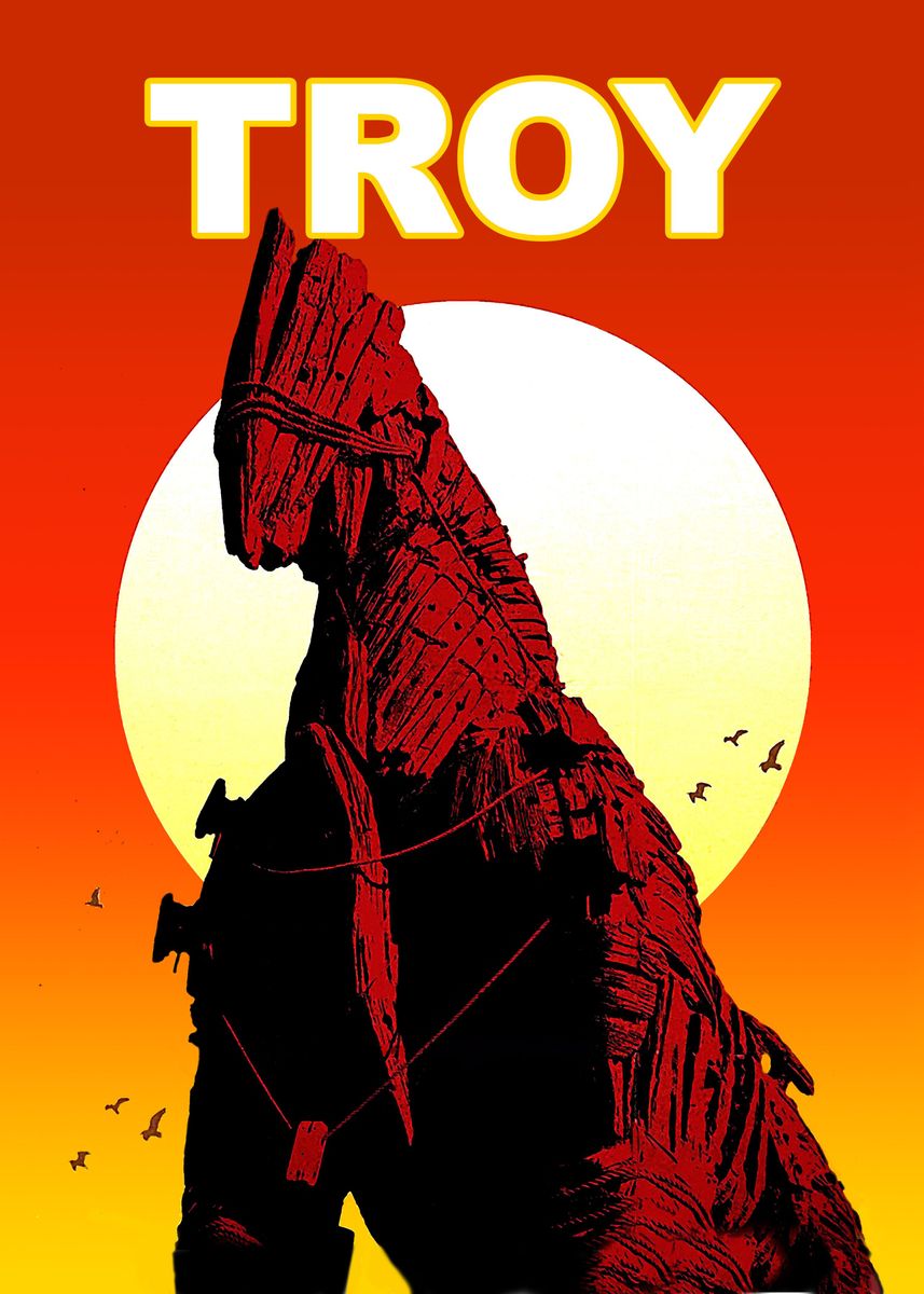 'Troy' Poster, picture, metal print, paint by Long Shot | Displate