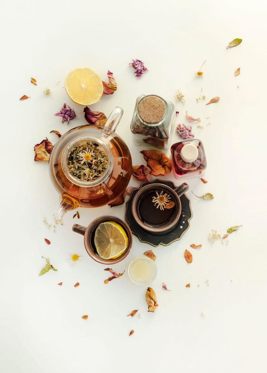 'Tea Therapy' Poster, picture, metal print, paint by Vagabond Journal ...