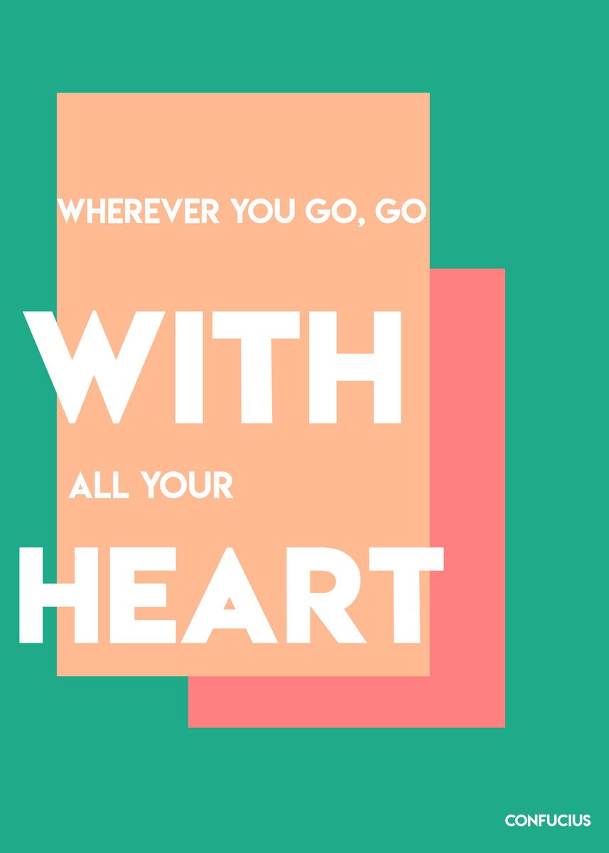 'COMMITMENT' Poster, picture, metal print, paint by Graphics Universe ...