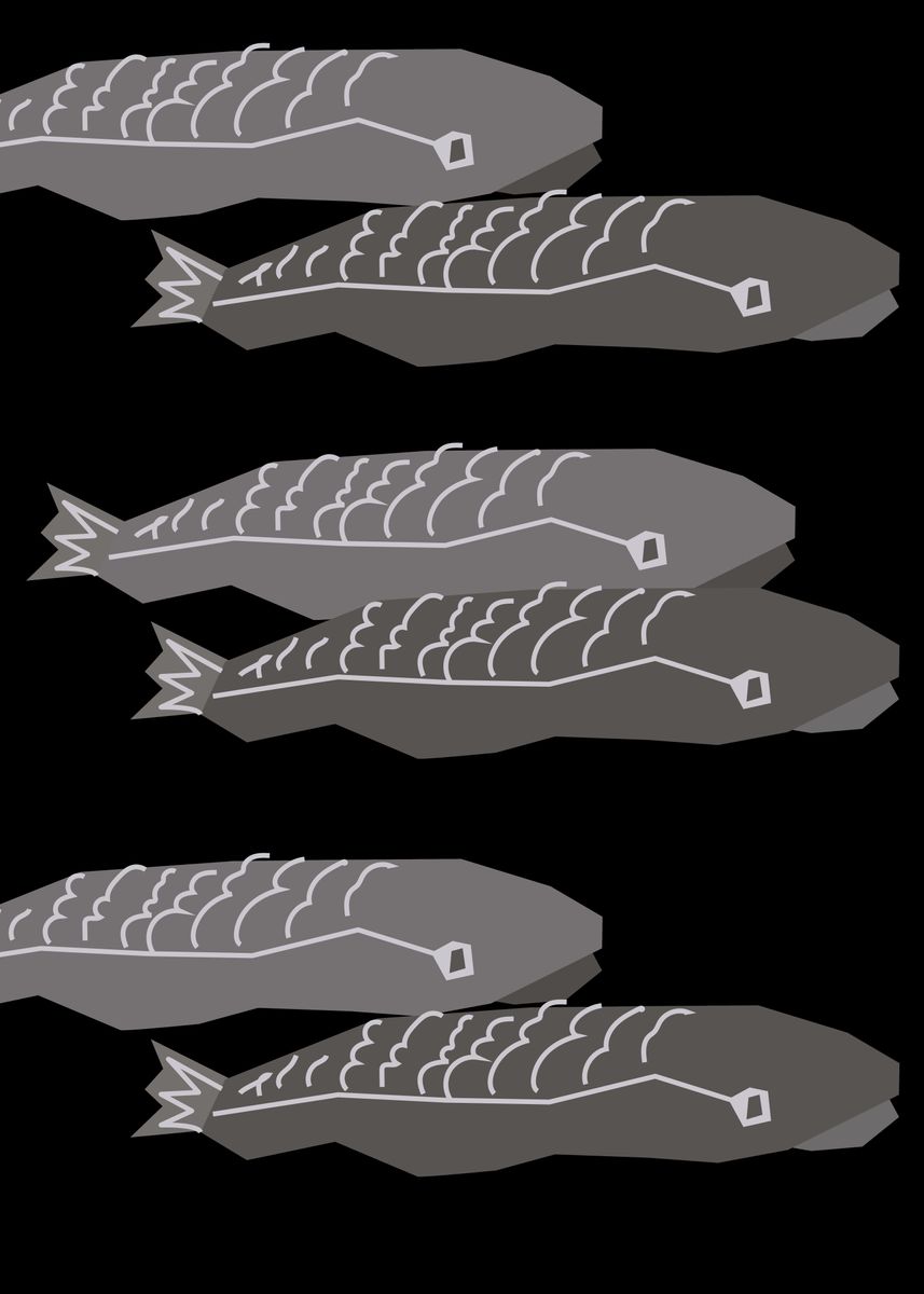 'Black Fish lover ' Poster by Walala Studio | Displate