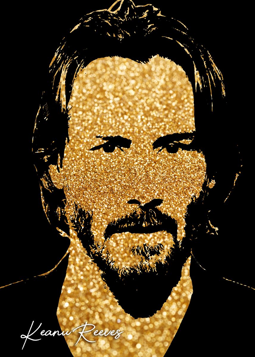 'Keanu Reeves' Poster by Kitty Kit | Displate