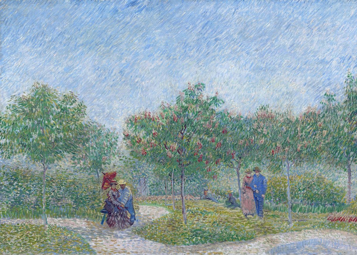 'Courting Couples in the Vo' Poster by Old master art | Displate