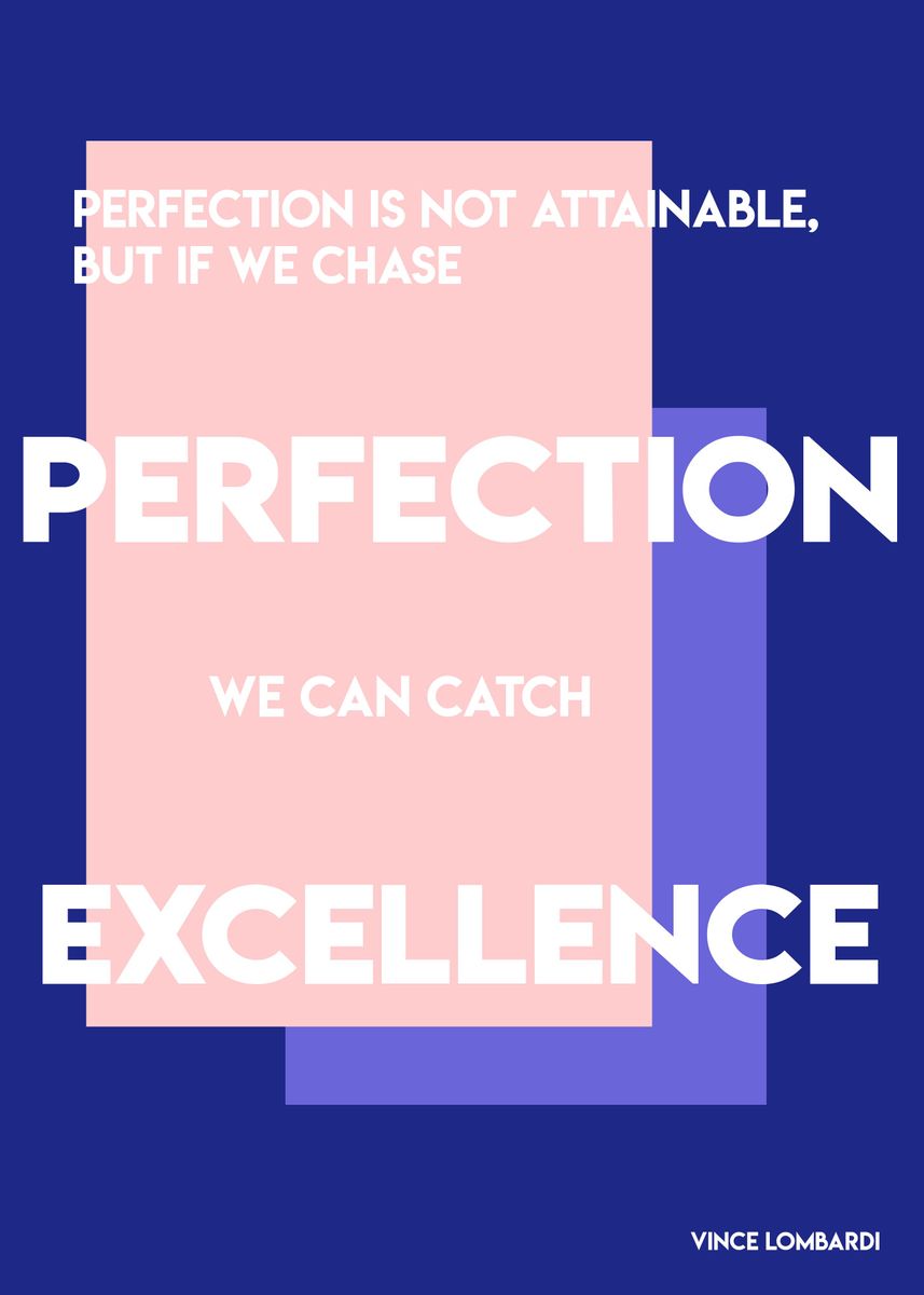 'PERFECTION' Poster, picture, metal print, paint by Graphics Universe ...