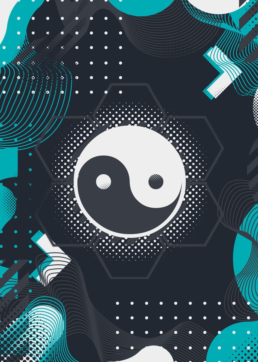 'YIN YANG' Poster by Graphics Universe | Displate