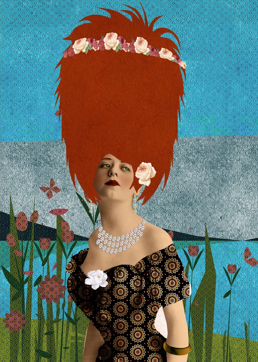 'Stephanie ' Poster, picture, metal print, paint by Michal Eyal | Displate