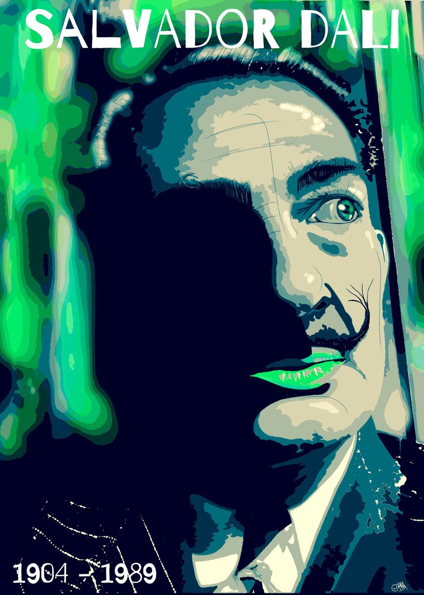 'Salvador Dali' Poster by Blair Maule | Displate