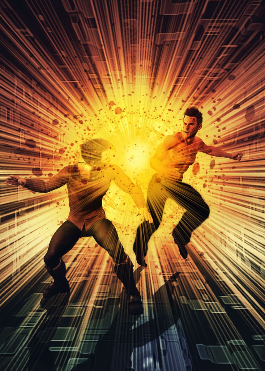 'Surprise Attack' Poster, picture, metal print, paint by Andreas AK ...