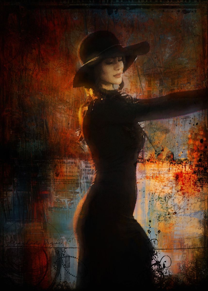 'the sun before the burn' Poster, picture, metal print, paint by ...