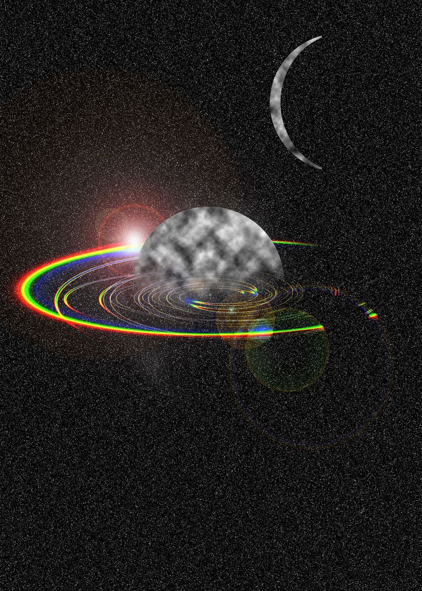 'Color universe' Poster, picture, metal print, paint by Cornelius Given ...