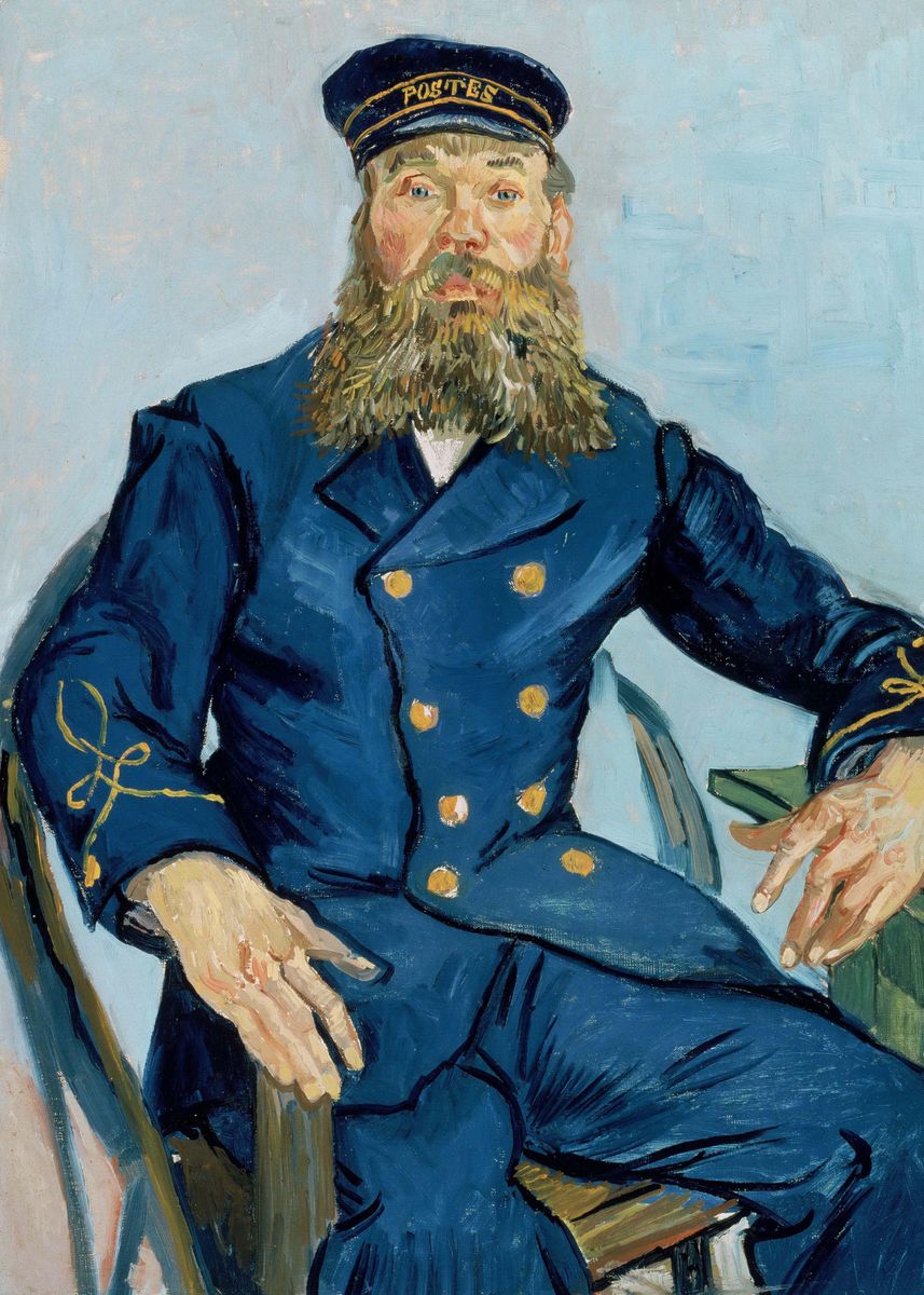 'Portrait of the Postman Jo' Poster by Old master art | Displate