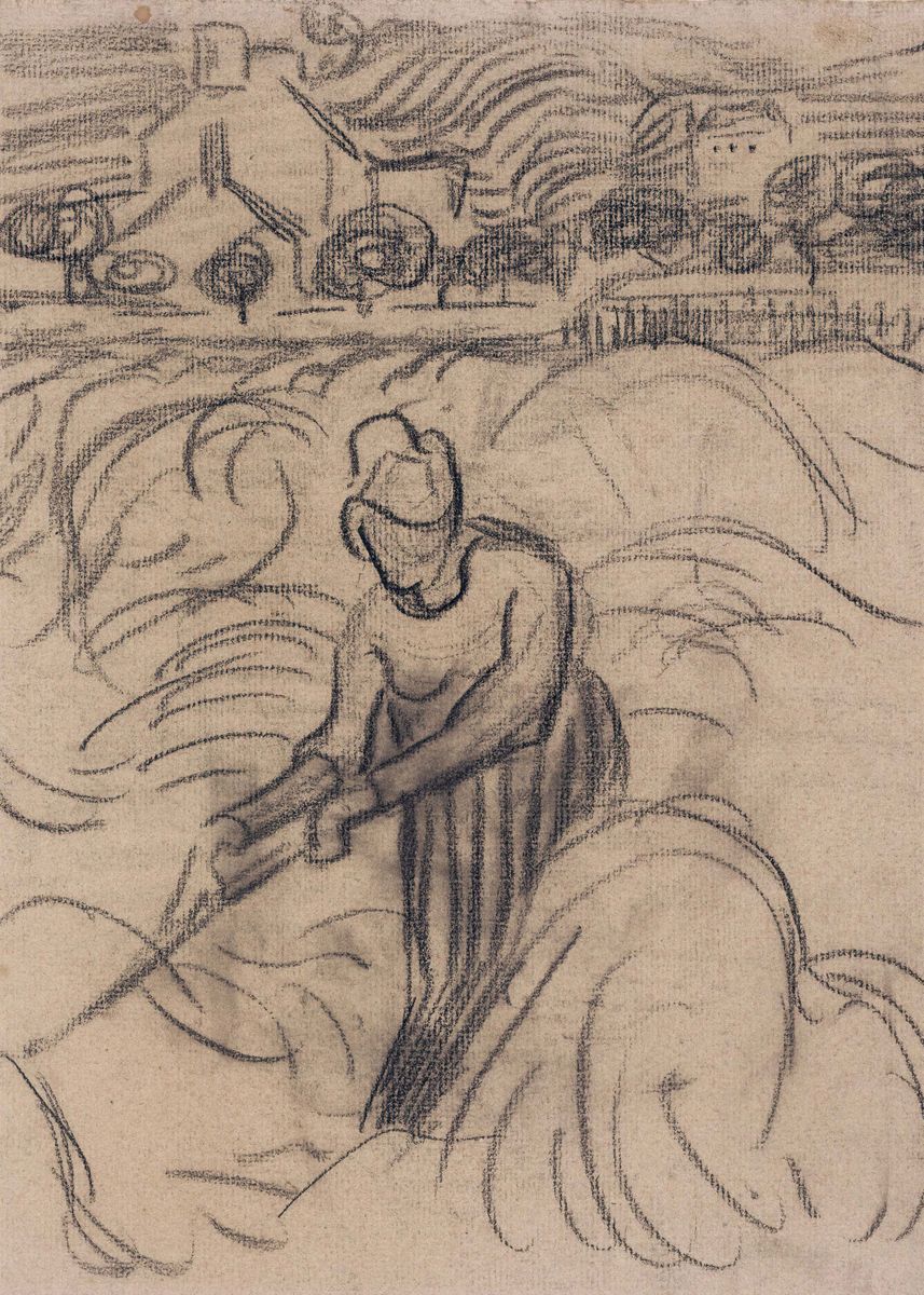 'Peasant Woman Working the ' Poster by Old master art | Displate