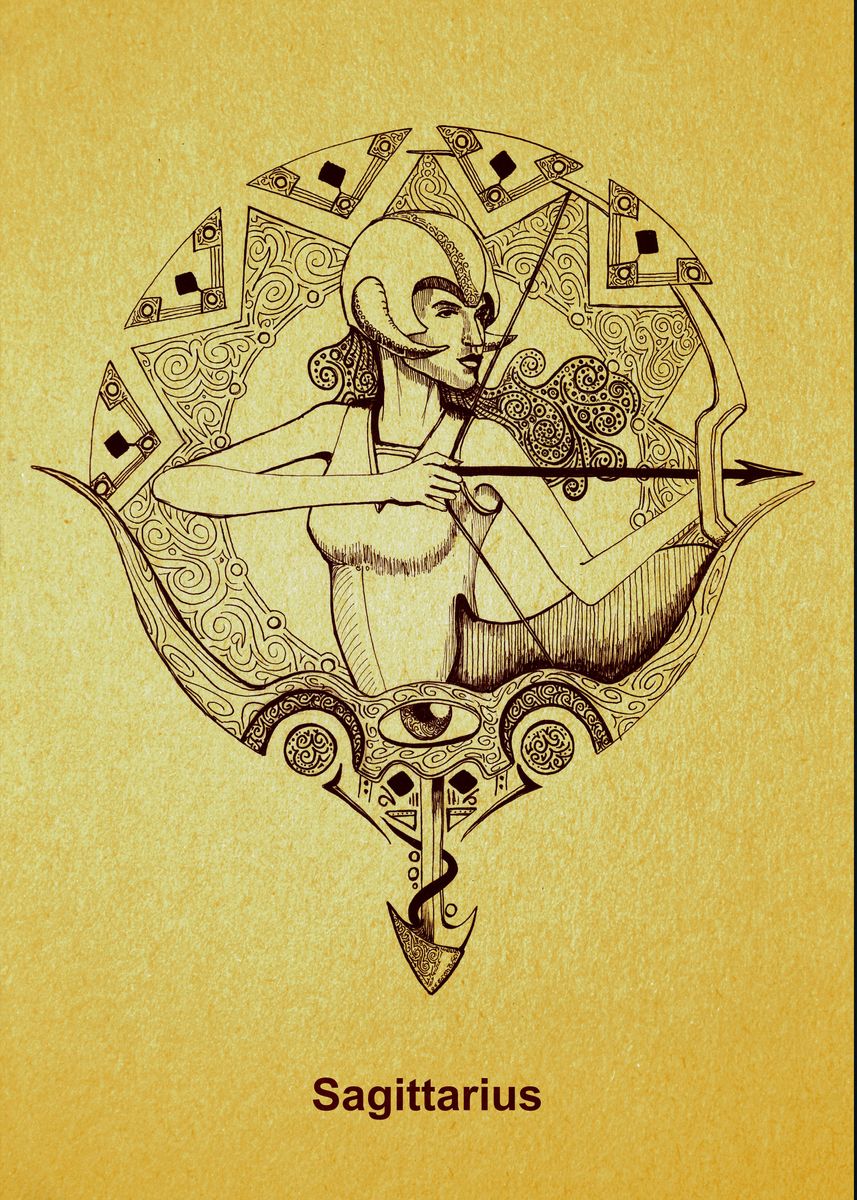 'Sagittarius Zodiac sign' Poster by Ahmed Arfeen | Displate