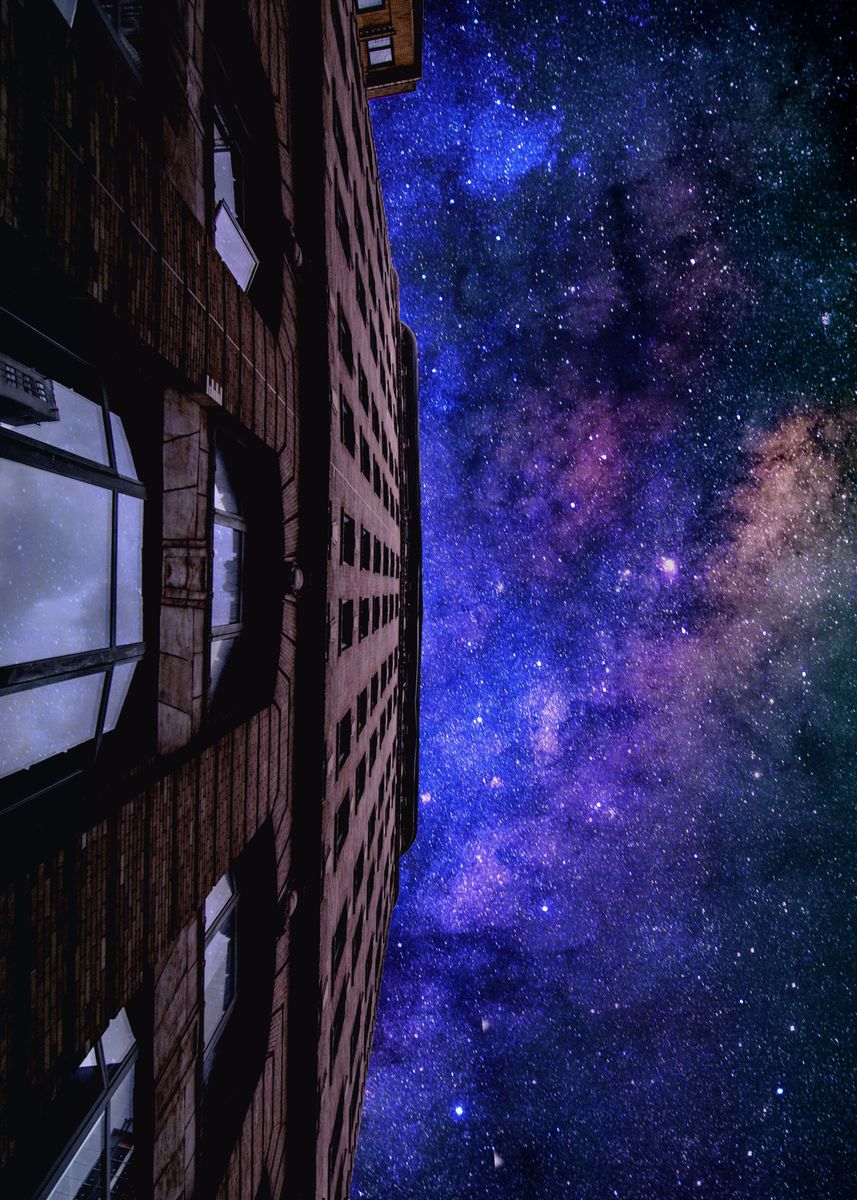 'Cosmos city' Poster by Deeppression | Displate