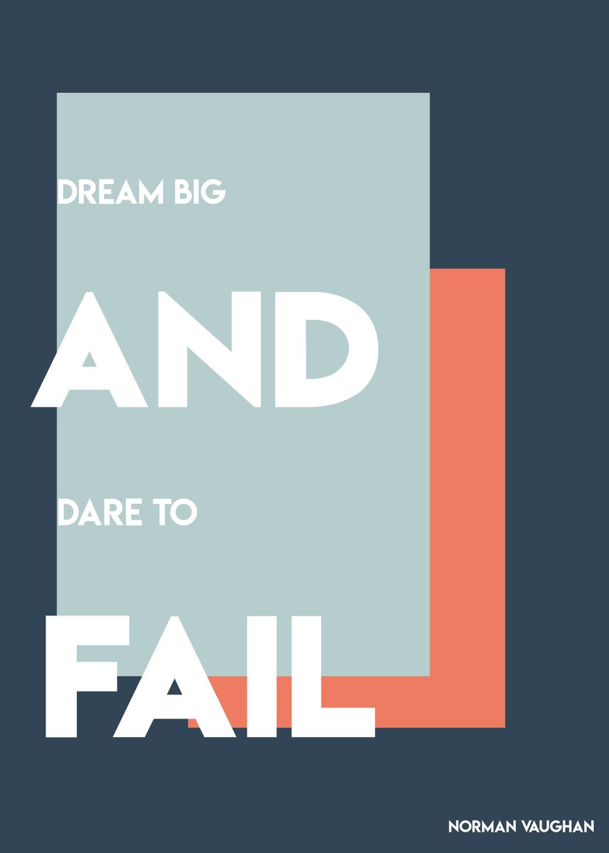 'DREAM BIG' Poster by Graphics Universe | Displate