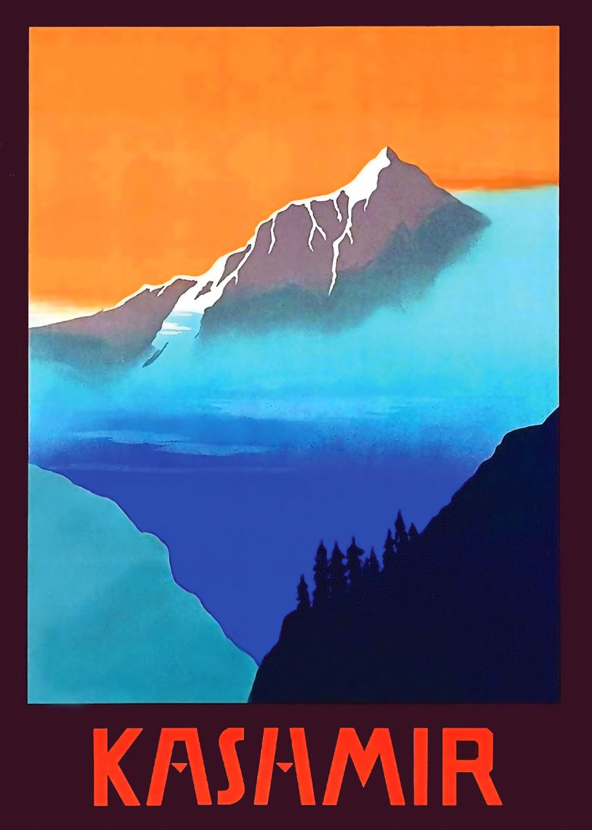 'Kashmir' Poster, picture, metal print, paint by Long Shot | Displate