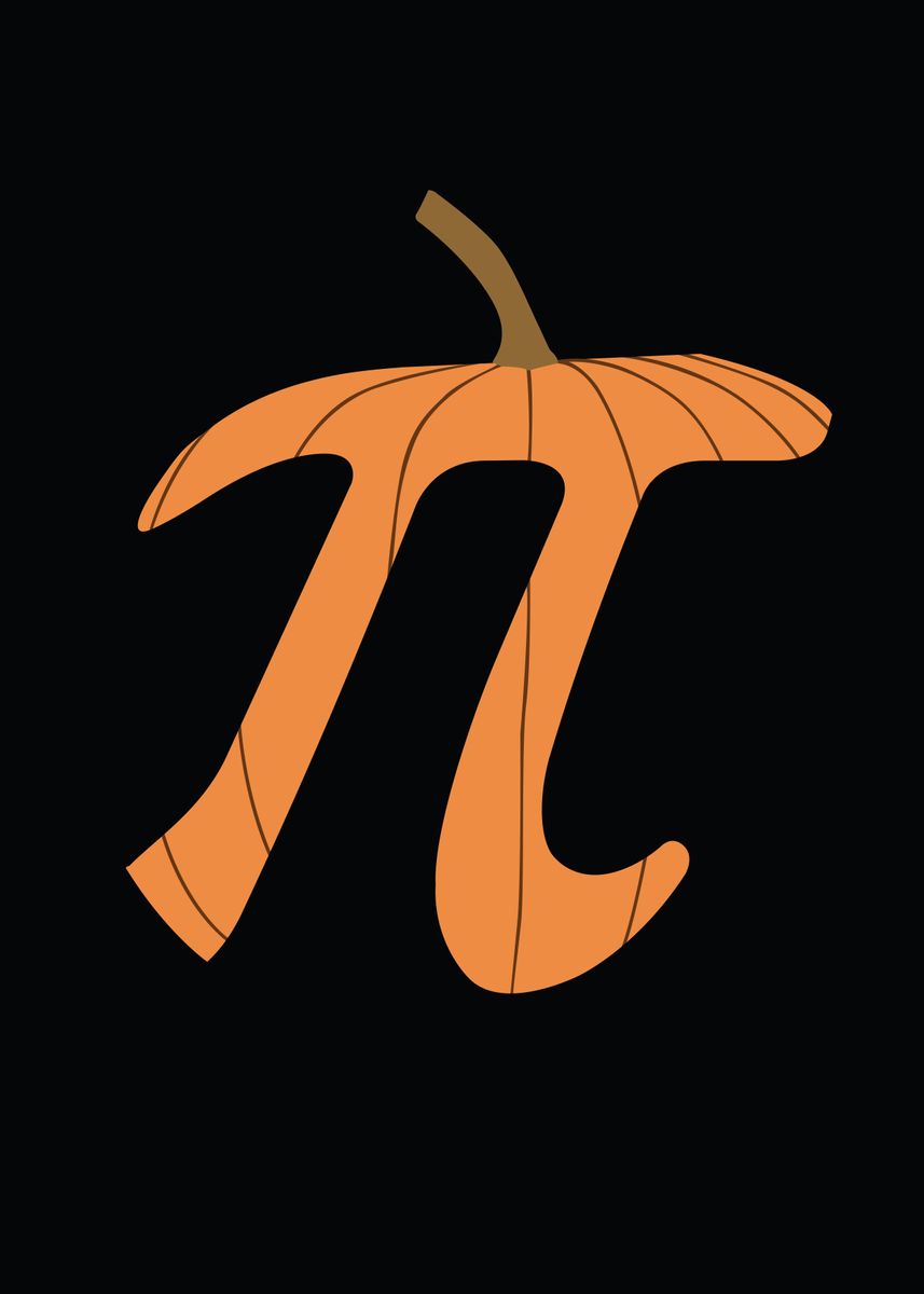 'Pumpkin Pi' Poster, picture, metal print, paint by Clark Street Press ...