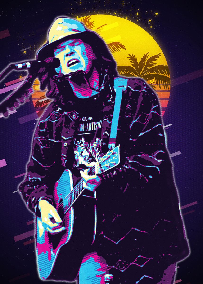 'Neil Percival Young' Poster, picture, metal print, paint by The Poster ...
