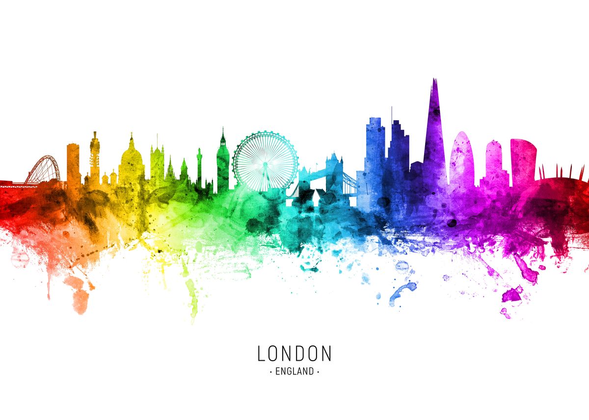 'London Skyline' Poster by Michael Tompsett | Displate