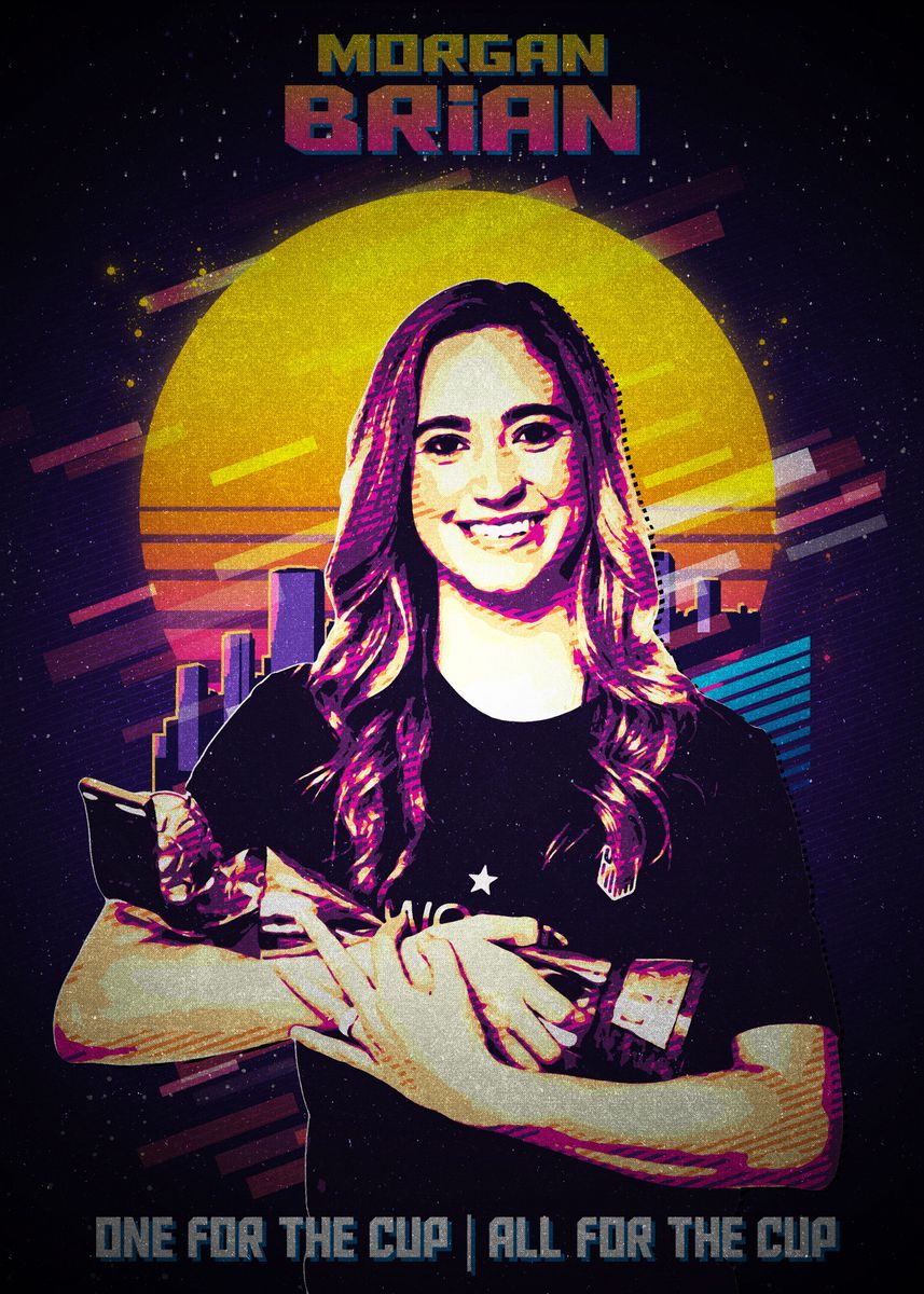 'Morgan Brian' Poster, picture, metal print, paint by Maniala | Displate