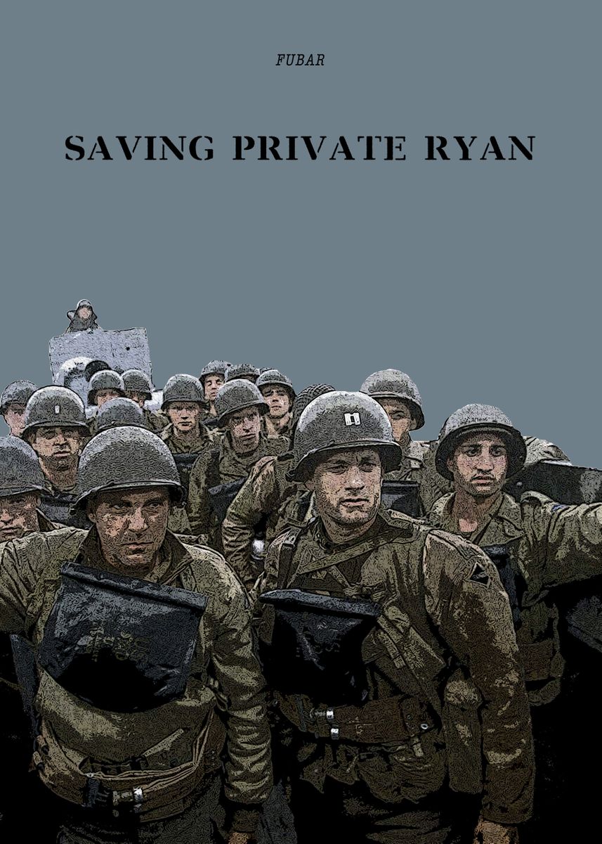 'Saving Private Ryan' Poster, picture, metal print, paint by Movue ...