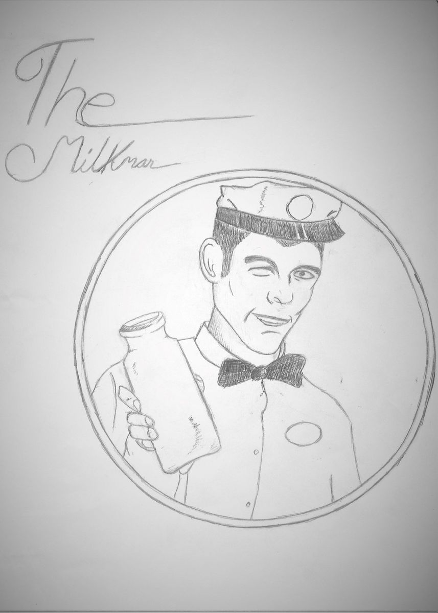 'The Milkman' Poster, picture, metal print, paint by Michael | Displate