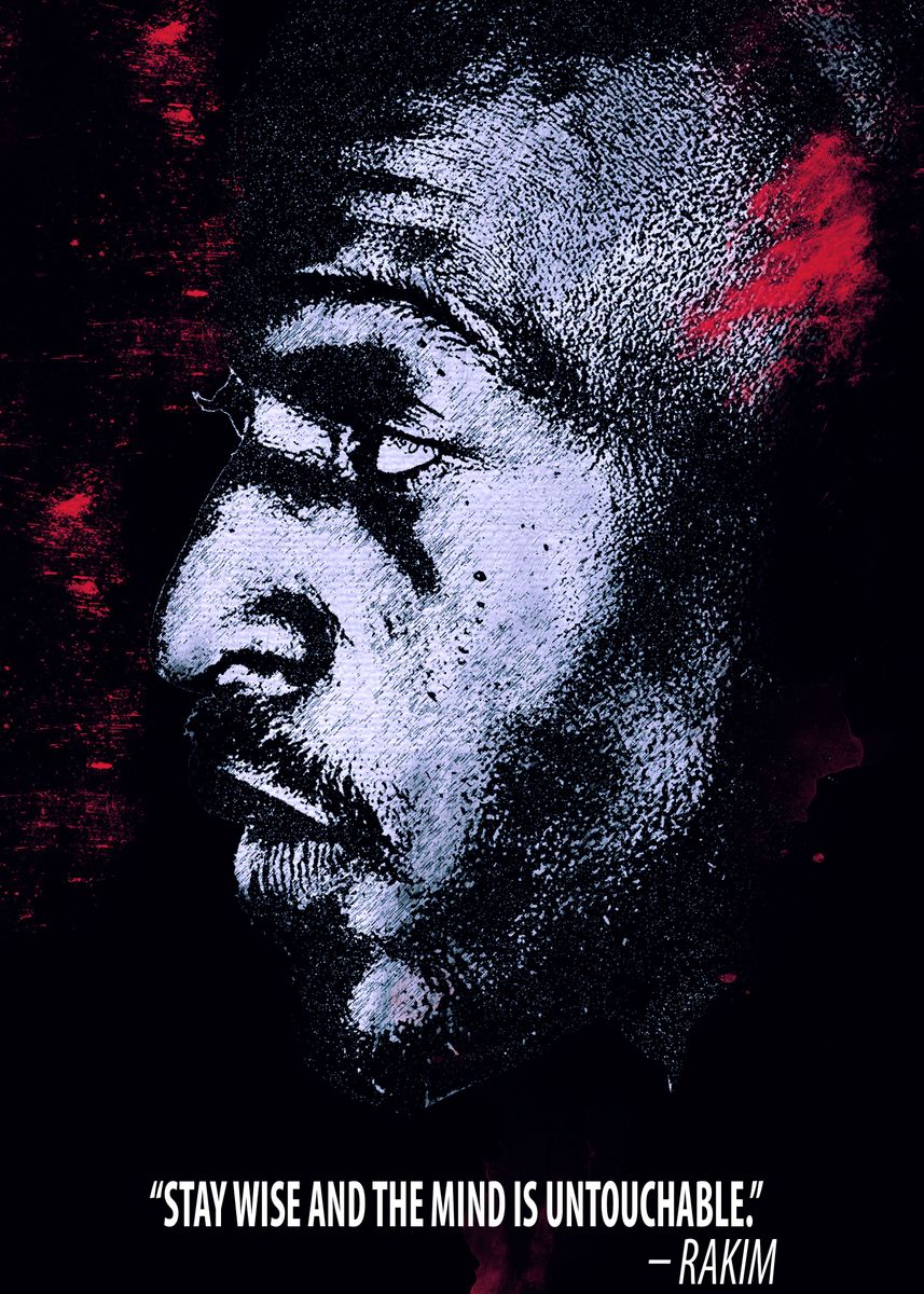'Rakim' Poster, picture, metal print, paint by ru ke | Displate