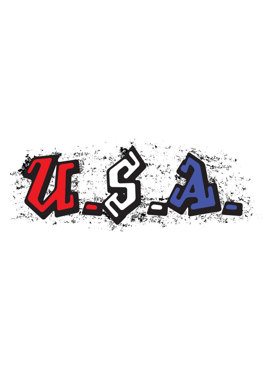 'USA Paint Spray' Poster, picture, metal print, paint by HomeStead ...
