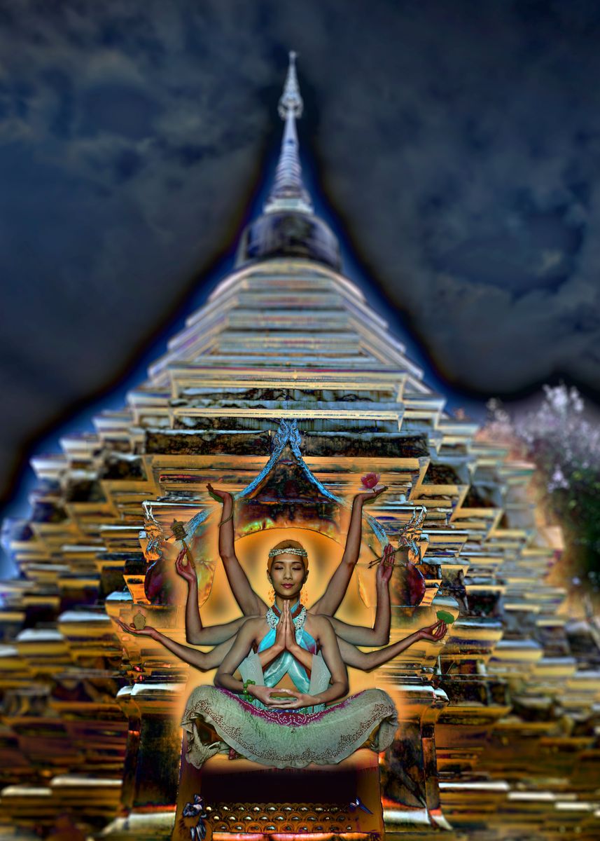 'Bodhisattva' Poster, picture, metal print, paint by Marcus Chavez ...