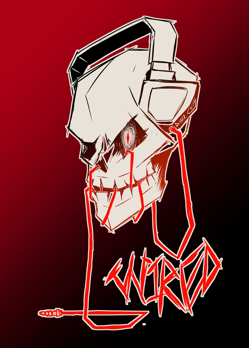 'Wired' Poster, picture, metal print, paint by Dragonwing | Displate