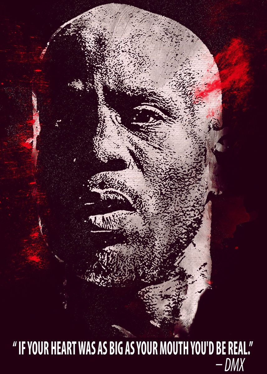 'DMX' Poster, picture, metal print, paint by ru ke | Displate