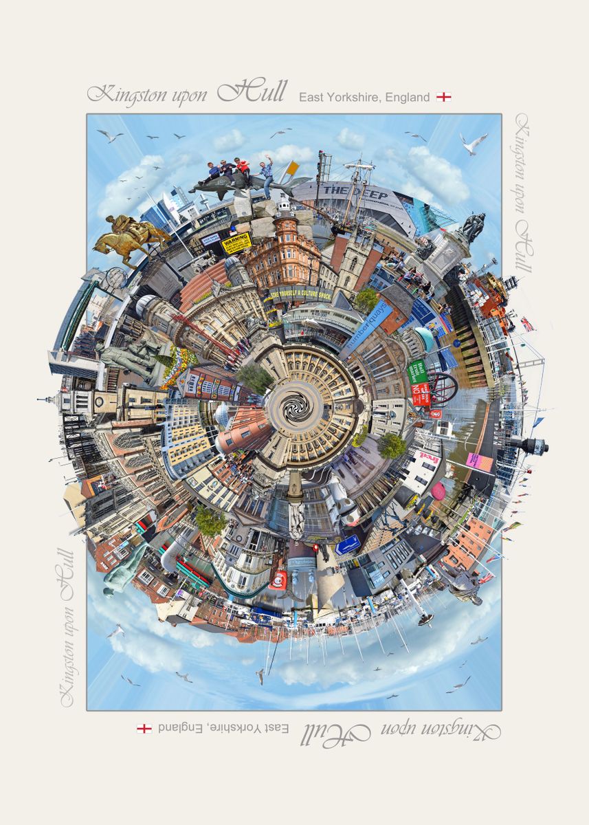 'Hull' Poster, picture, metal print, paint by Mike Pratt | Displate