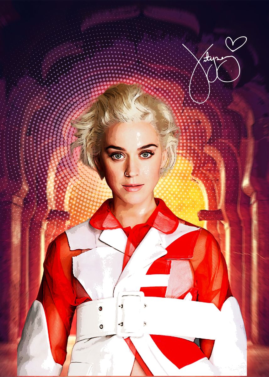 ' Katy Perry' Poster, picture, metal print, paint by Morton Gray | Displate