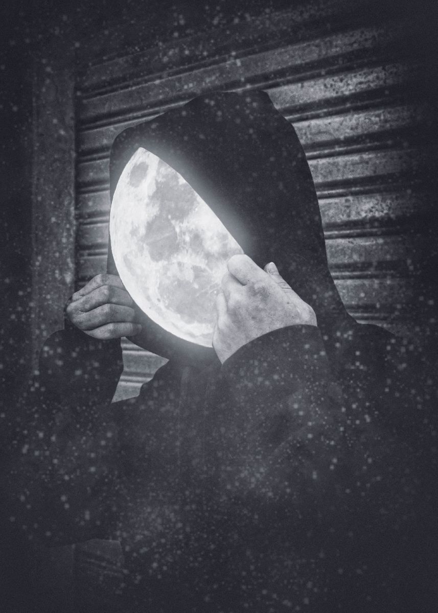 'Moon Face' Poster by EAPhotography | Displate