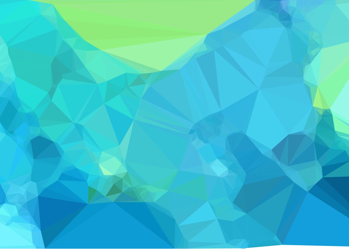 'abstract low poly art' Poster by eigens | Displate