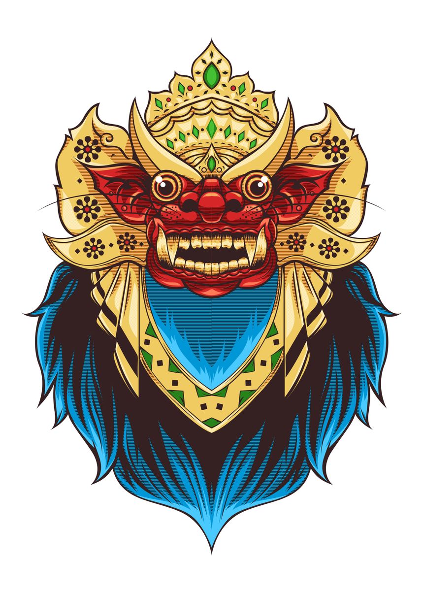 'barong full collor' Poster, picture, metal print, paint by capture art ...