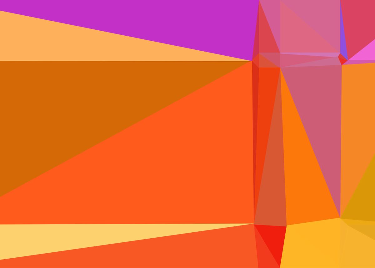 'colorful triangle art' Poster by eigens | Displate